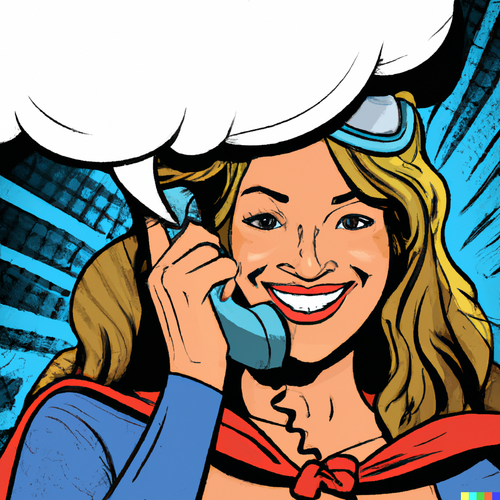 DALL·E 2023-02-17 15.56.38 – a comic book cover of a smiling young ...